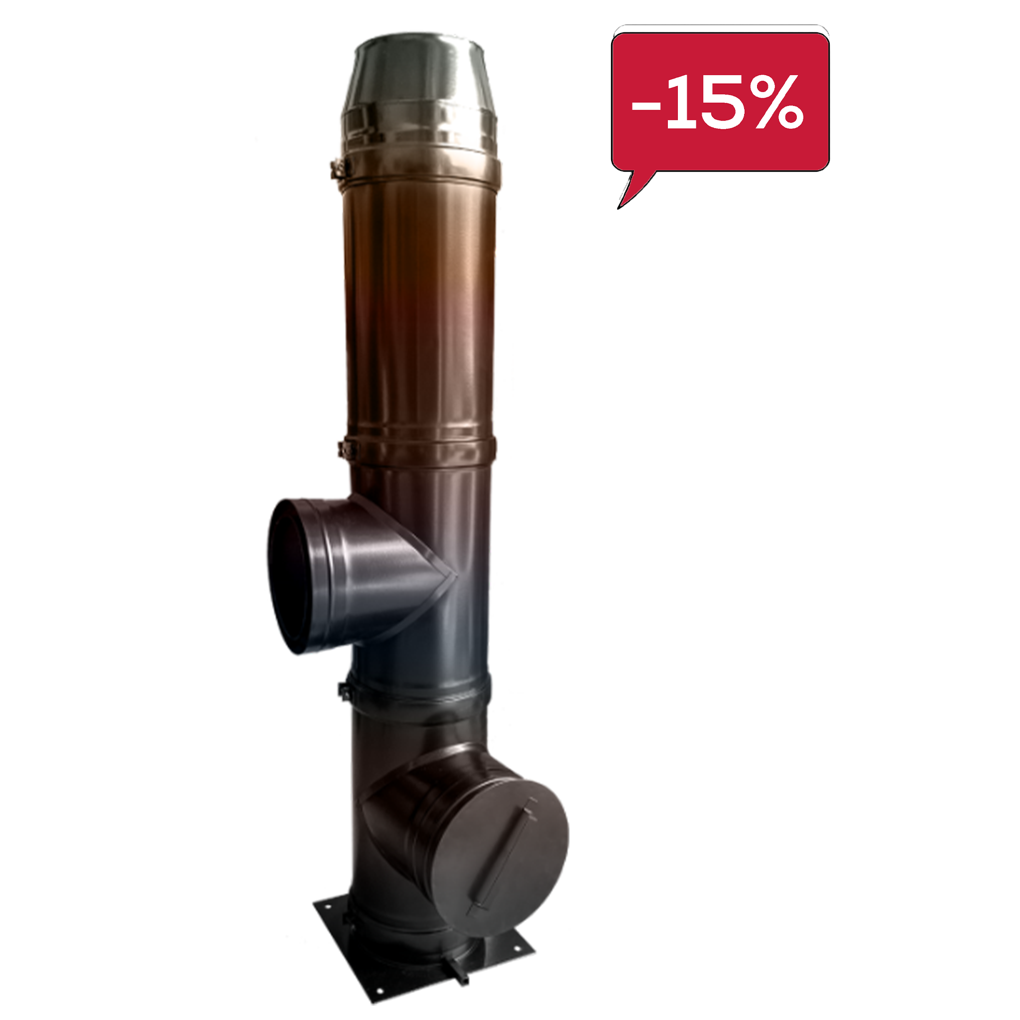 Cosuri de fum NERO INOX - Kaminhorn